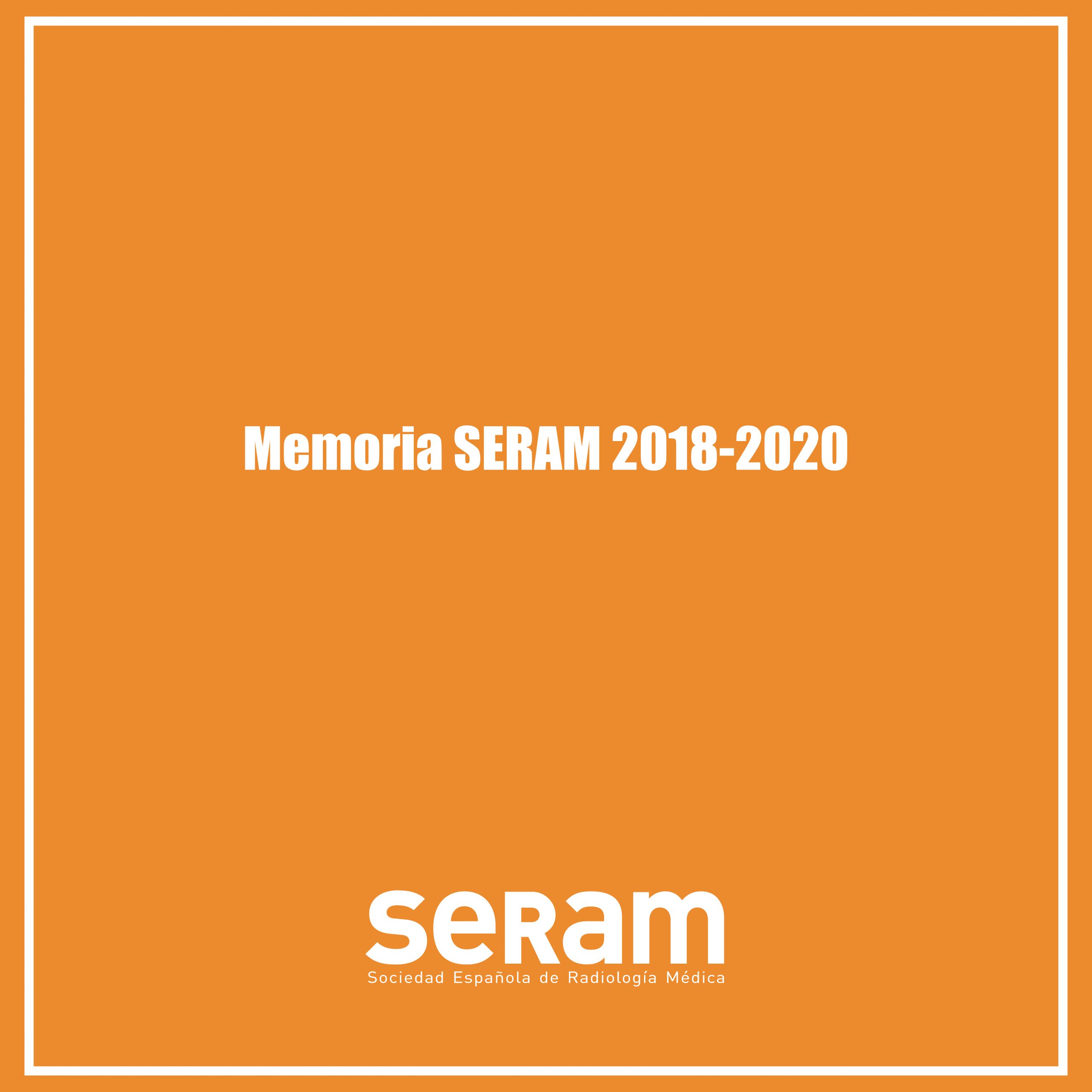Ya está disponible la Memoria 2018-2020 de la SERAM - SERAM
